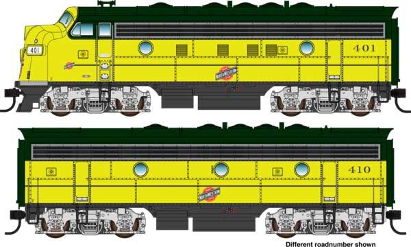 Walthers Mainline 910-9952 HO Scale EMD F7A-B Diesel Set Chicago North — White Rose Hobbies