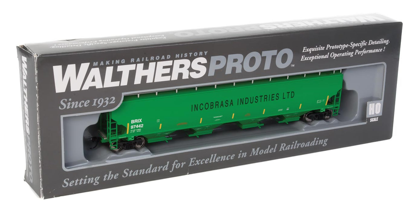 Walthers Proto 920-105824 HO Scale 67' Trinity 6351 4 Bay Covered Hopp ...