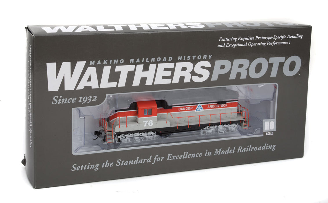 Walthers Proto 920-40872 HO Scale EMD GP9 Bangor and Aroostook BAR 76 — White Rose Hobbies