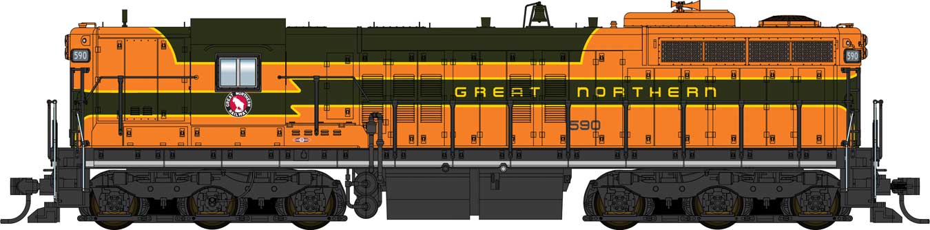 Walthers Proto 920-41710 HO Scale EMD SD9 Great Northern GN 595 DCC ...