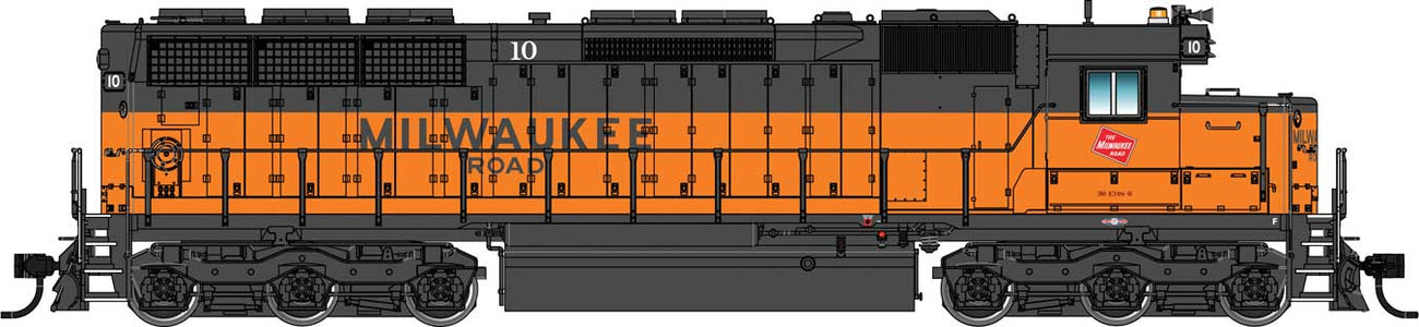 Walthers Proto 920-48152 HO Scale EMD SD45 Milwaukee Road MILW 10 — White Rose Hobbies