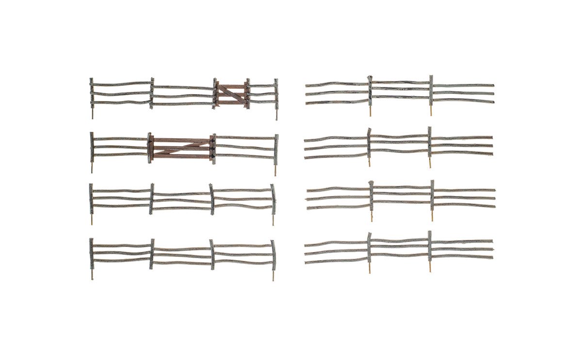 Woodland A2981 HO Scale Log Fence Kit — White Rose Hobbies