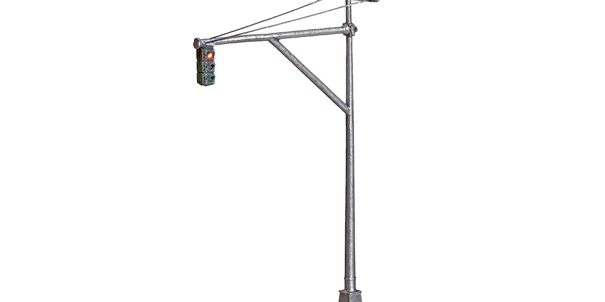 Woodland JP5637 N Scale Just Plug Mast Style Traffic Lights — White ...