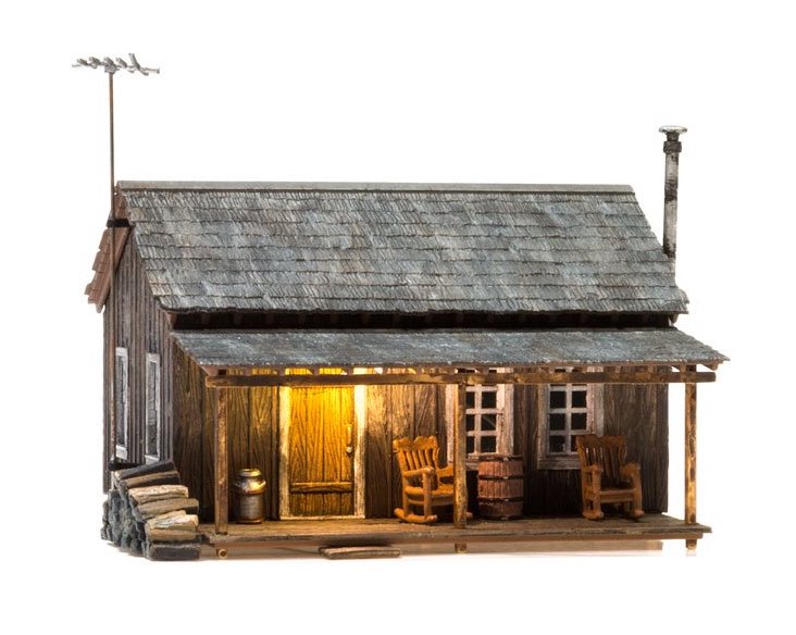 Woodland Scenics BR5065 HO Scale Built Up Structure Rustic Cabin ...