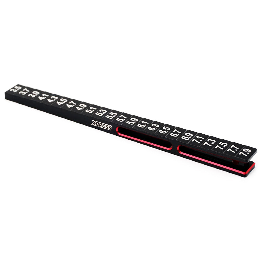 XPRESS 40007 Ultra Fine Chassis Ride Height Gauge Stepped 3.5-7.9mm ...